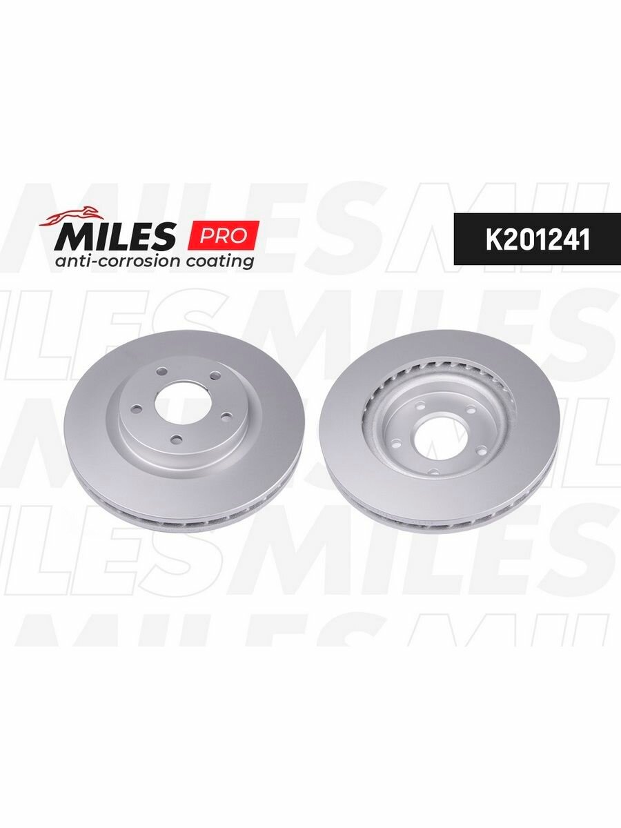 Тормозной диск MILES K201241, для Chrysler, Citroën, Dodge, Jeep, Mitsubishi, Peugeot, передний, вентилируемый