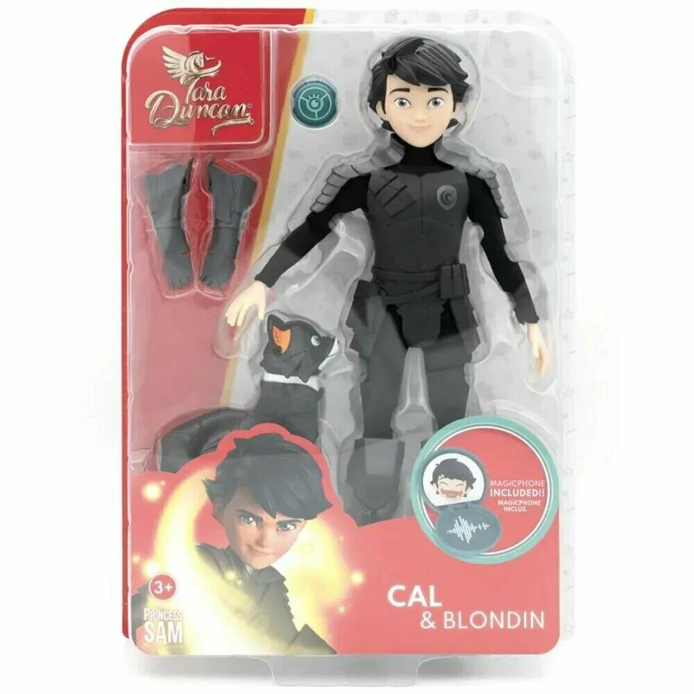 Кукла TARA DUNCAN, 28 см. Кэл + фамильяр Блондэн и аксессуары 23111TD