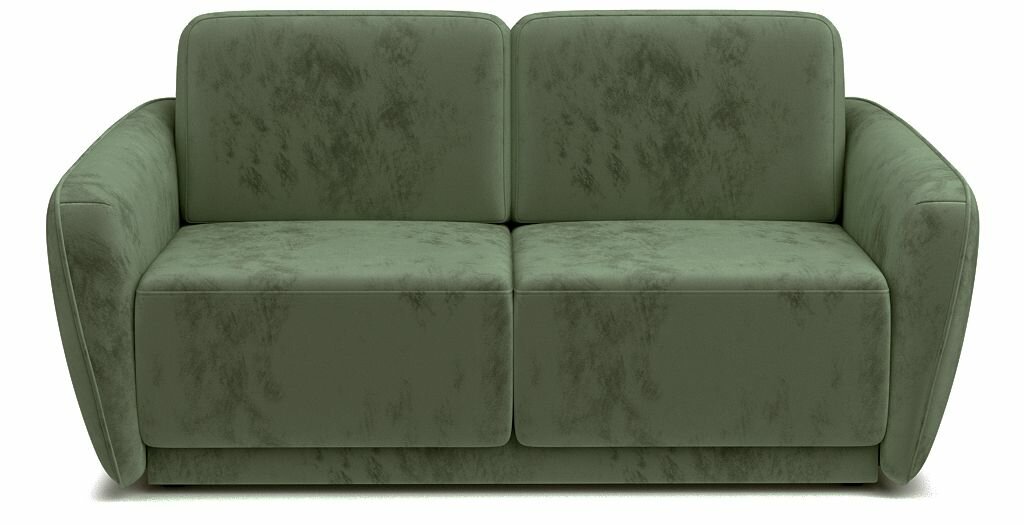 Диван-кровать раскладной PUSHE Тео Smart 140, велюр, зеленый Nebby 915