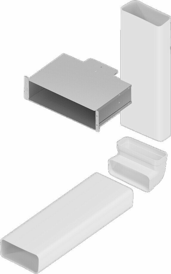 Комплект воздуховодов Maunfeld MIDS604+CF312MW