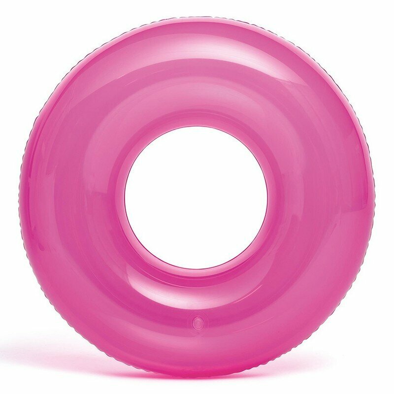 59260 Intex Круг надувной 76см 8+, Прозрачный до 40кг, фиолетовый