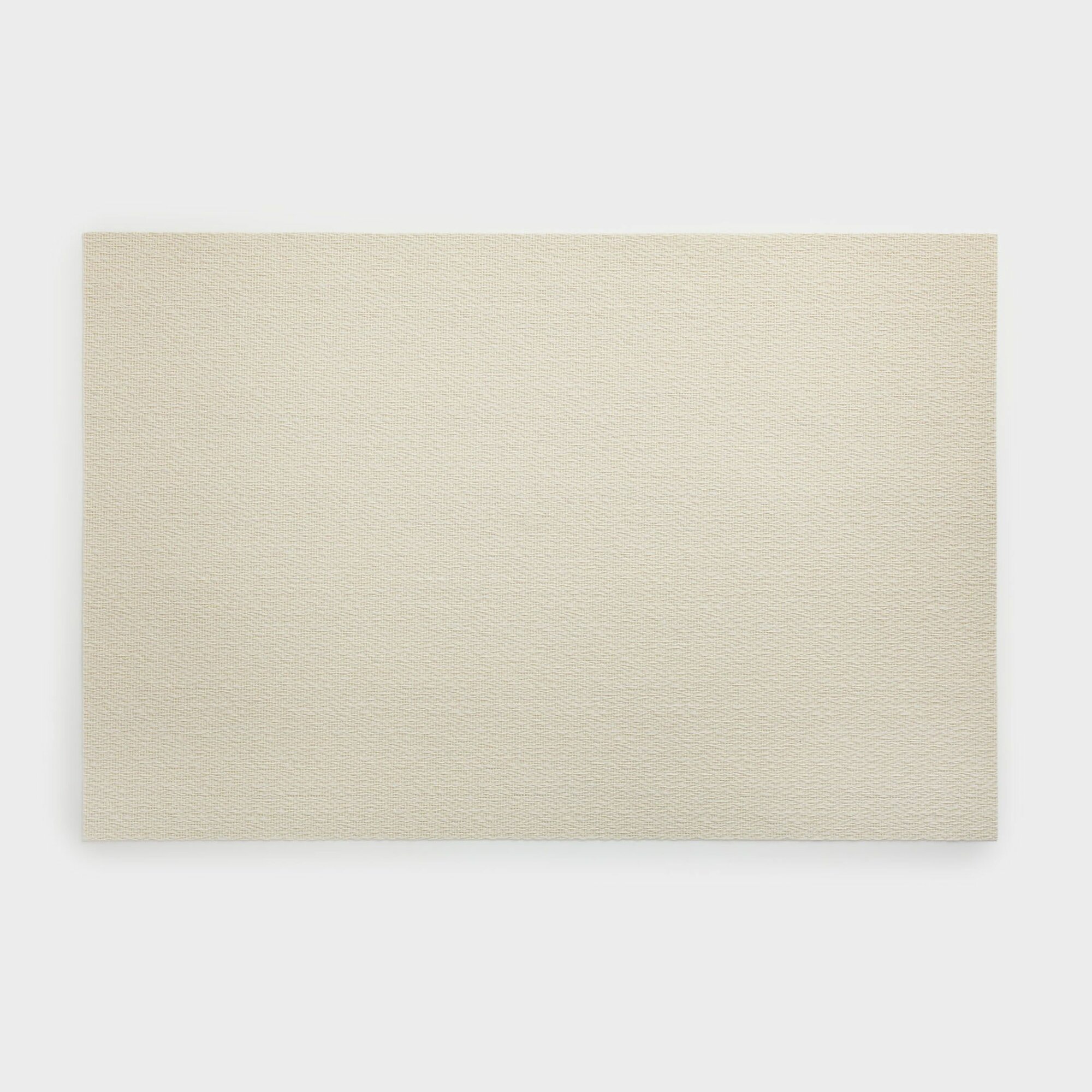 Салфетка под приборы, 30х45 см, ПВХ, прямоугольная, молочная, Серебристая нить, Solid