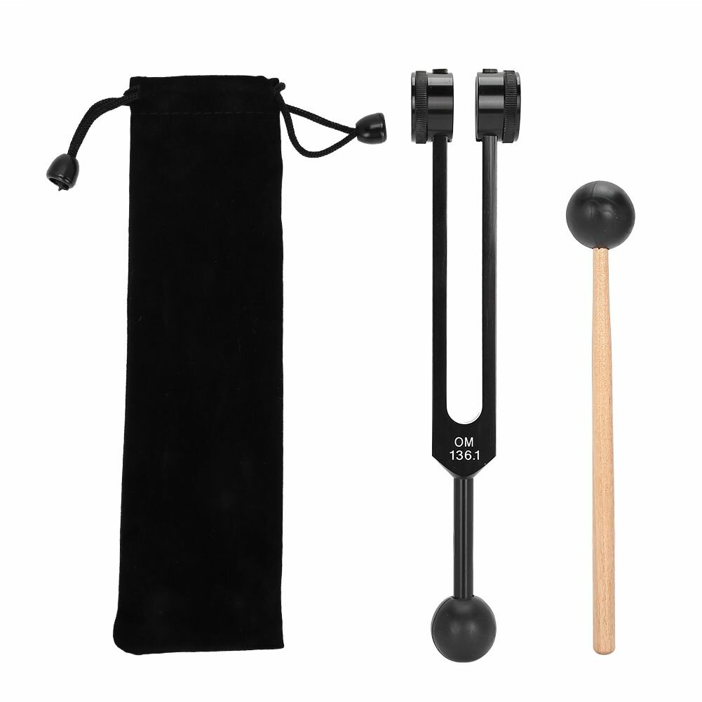 OM136.1 Камертон из алюминиевого сплава, набор инструментов для звуковой терапии, медитации, йоги, балансировки чакр и релаксации