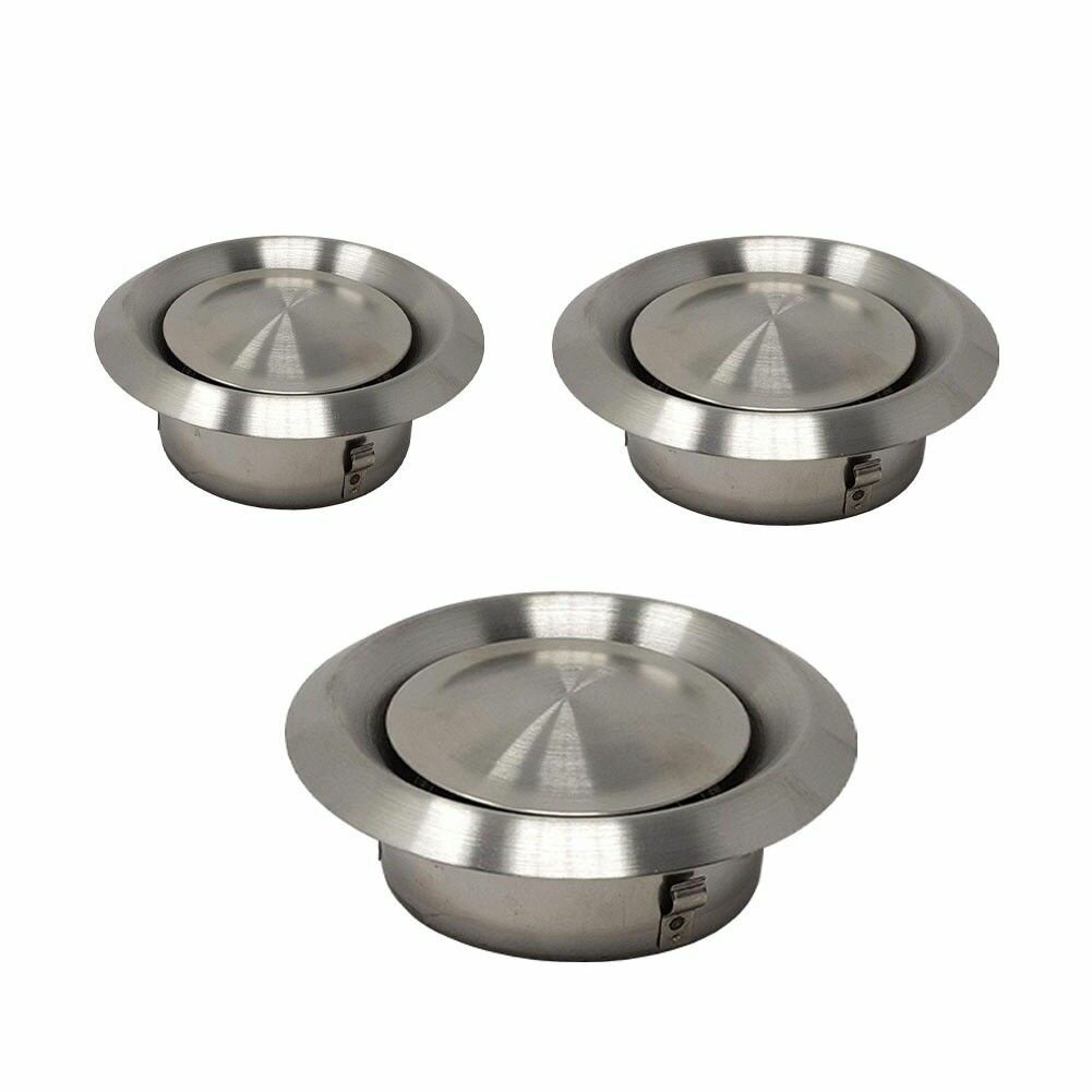 Настенный Воздухоотводчик Металлическая Крышка Из Нержавеющей Стали Вытяжная Решетка 100 125 150 мм