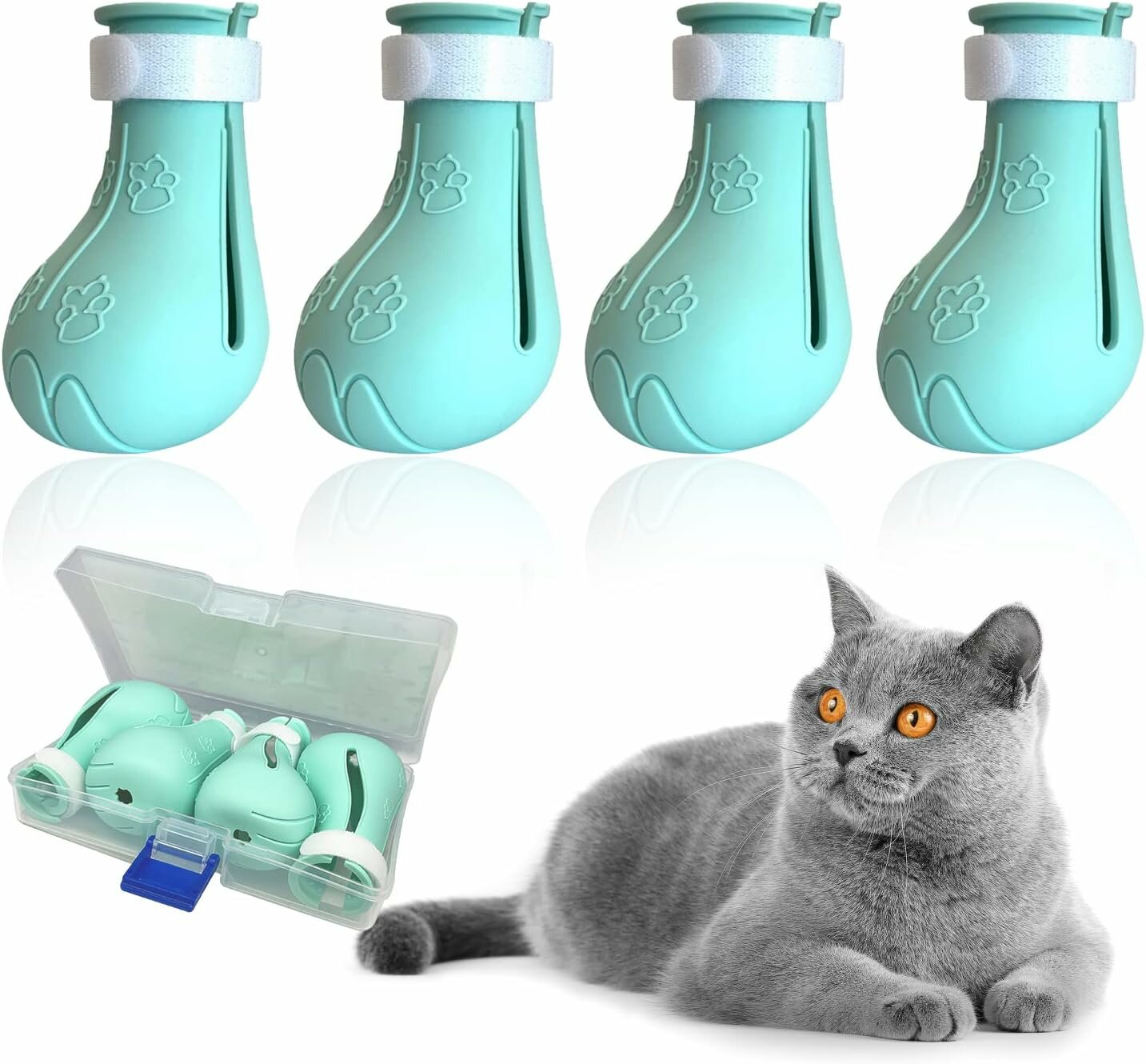 Регулируемая обувь с кошачьими когтями, мягкая силиконовая накладка