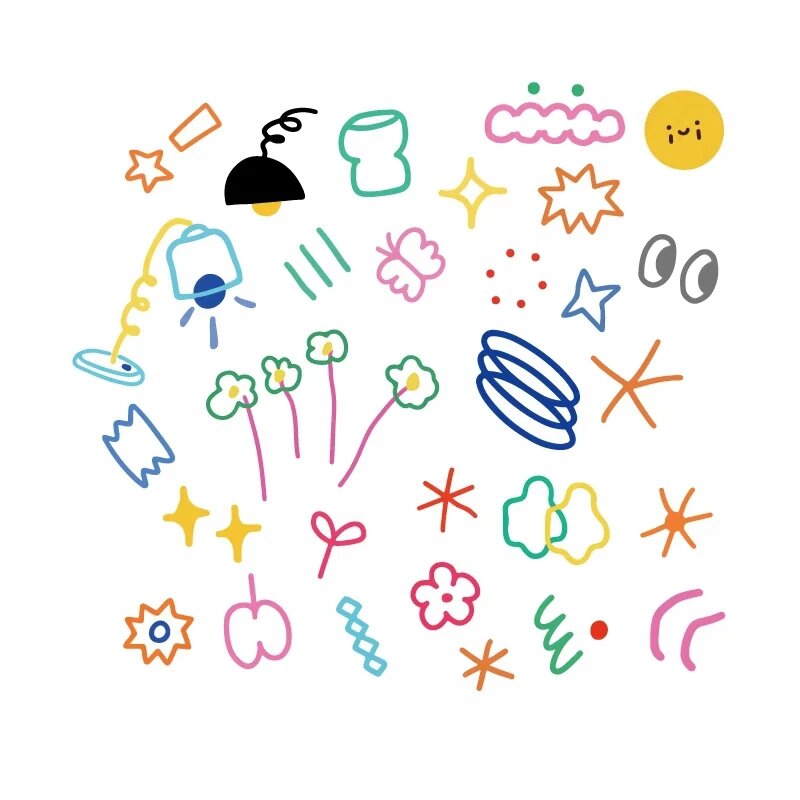 Временные тату-наклейки Naxid с цветами и животными