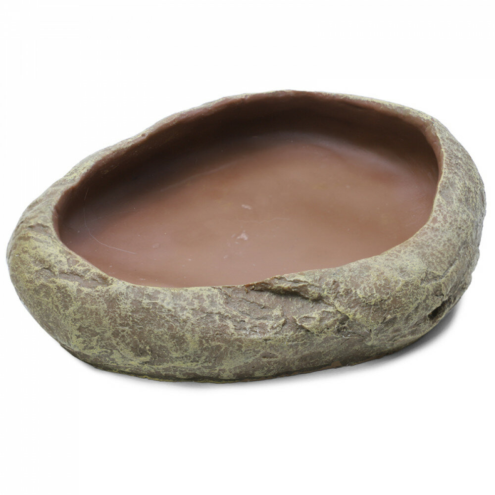 Кормушка террариумная для рептилий Камешек L, размер - 17,7 х 14,7 х 4,2 см, Laguna TERRA