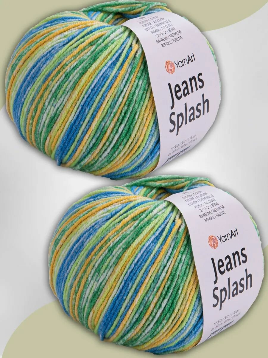 Пряжа для вязания YarnArt Jeans Splash 2 мотка, цвет 957