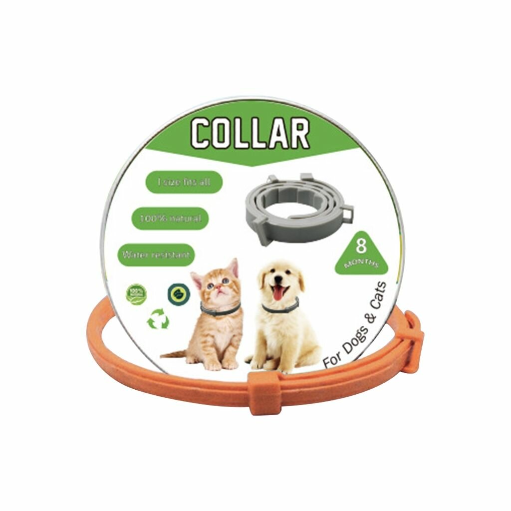 Ошейник от домашних насекомых, комаров и блох-ошейник для кошек длиной 38 см в упаковке-оранжевый