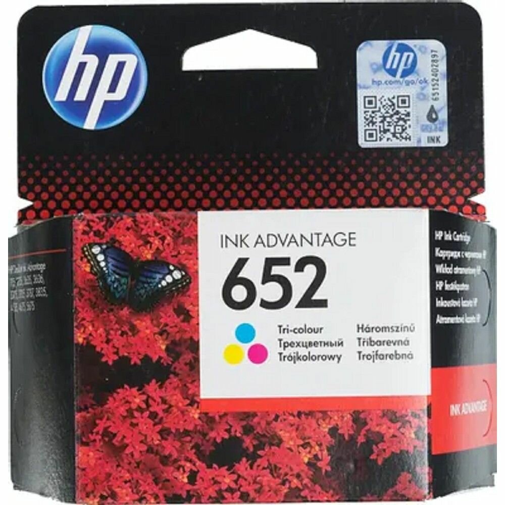 Hp Расходные материалы F6V24AE Картридж 652, Color