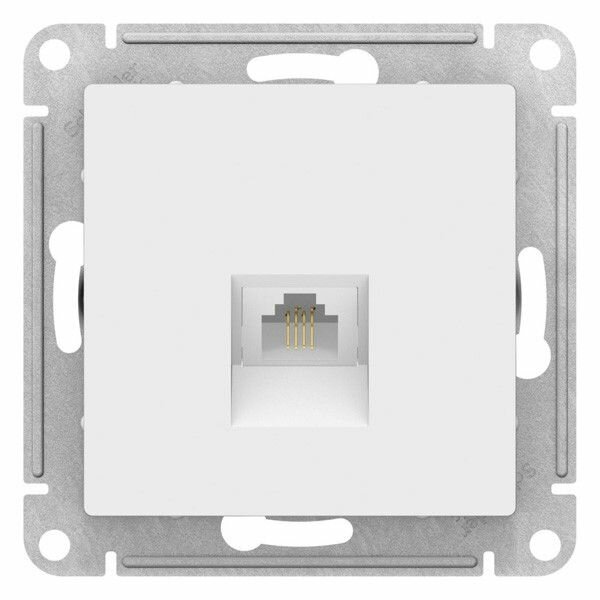 Розетка телефонная AtlasDesign RJ11 механизм лотос SE ATN001381
