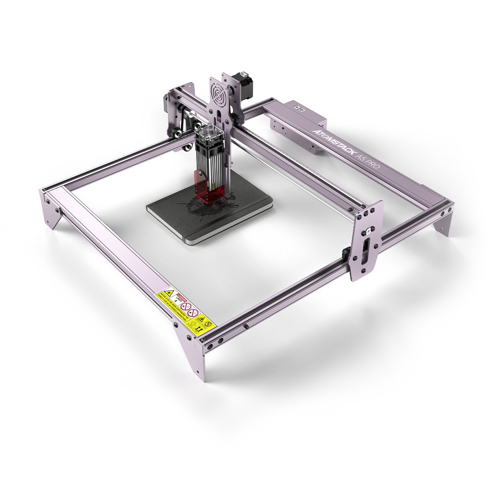 ATOMSTACK A5 Pro 40 Вт Лазерный Гравер с ЧПУ Настольный DIY Гравировальный станок для резки с точечным сжатием площадью 410x400 Защита глаз с фиксированным Фокусом Быстрая Сборка для металла, Дерева, Бамбука, Пластика, Керамики, Камня, Кожи и т. д.
