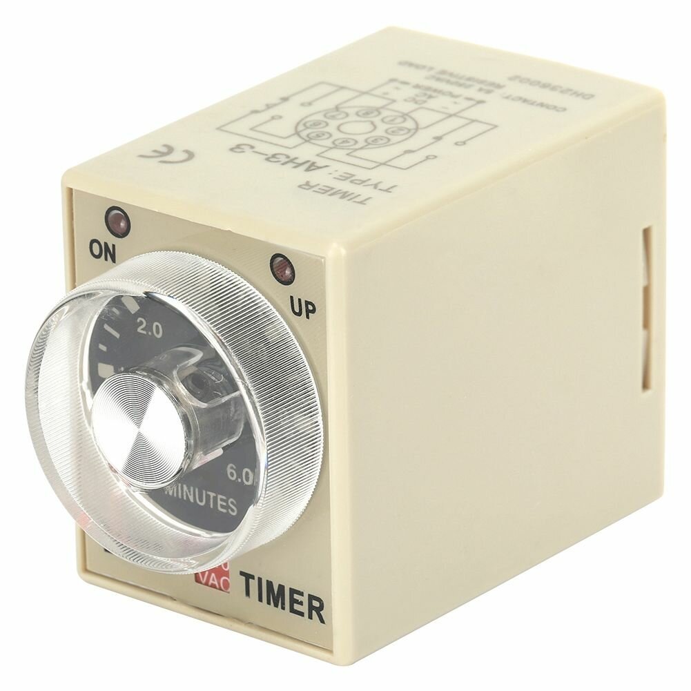 Реле времени задержки Timer AH3-3 6M 220VAC 6 мин таймер управления