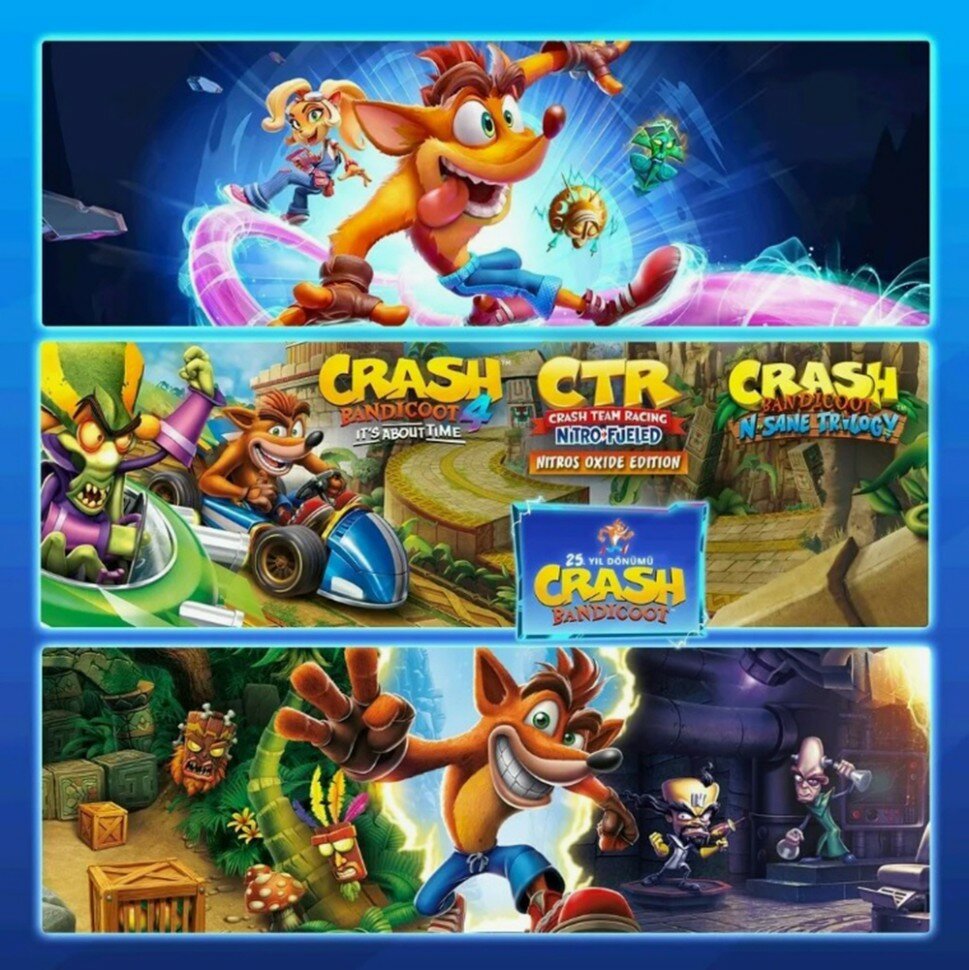 Игра Crash Bandicoot - Crashiversary Bundle Xbox One, Xbox Series S, Xbox Series X цифровой ключ