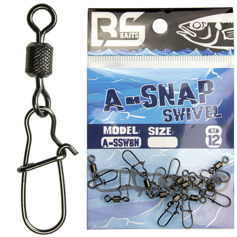 Застежки BS Baits A-Snap Swivel #10 (10шт.)