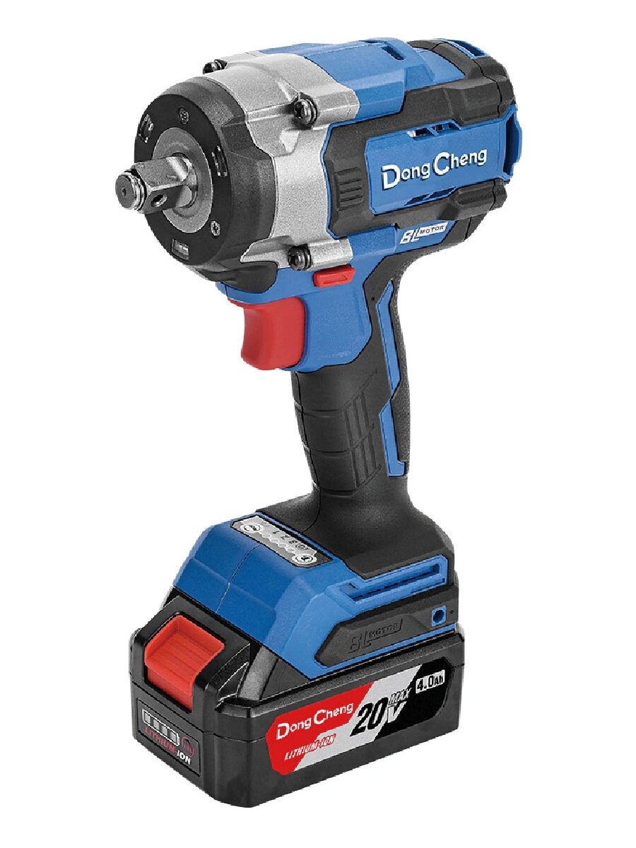 Гайковерт DongCheng DCPB598 аккум. патрон: квад.1/2" (кейс в комплекте) (DCPB598(TYPE EM))