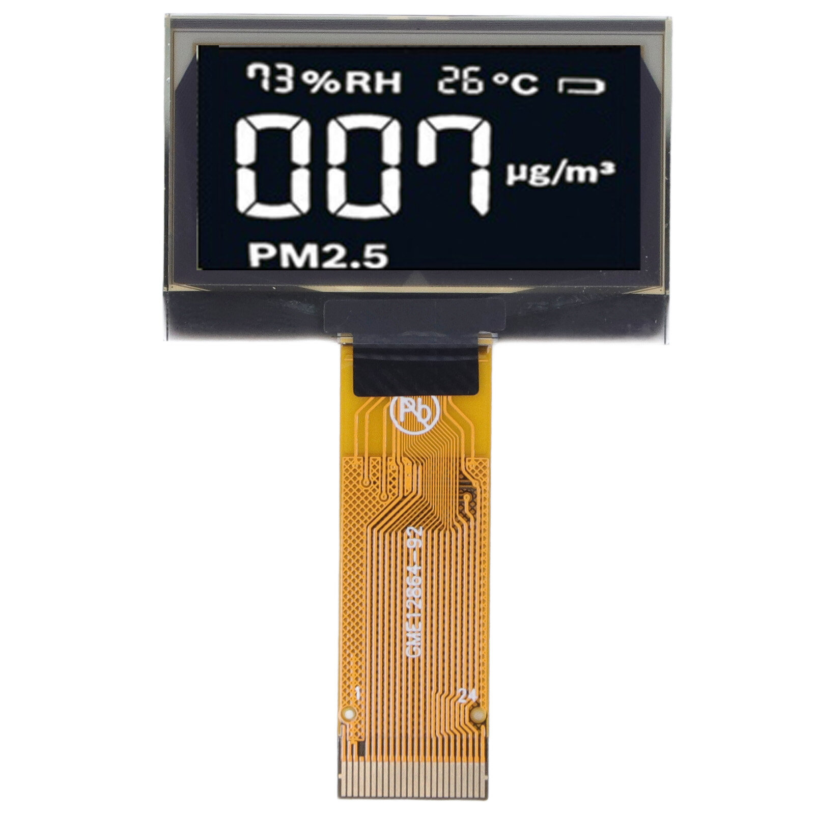 Модуль ЖК-дисплея, цифровая плата, 1,54 дюйма, 128x64, SSD1309, 24-контактный, набор аксессуаров MRC128-1, белый