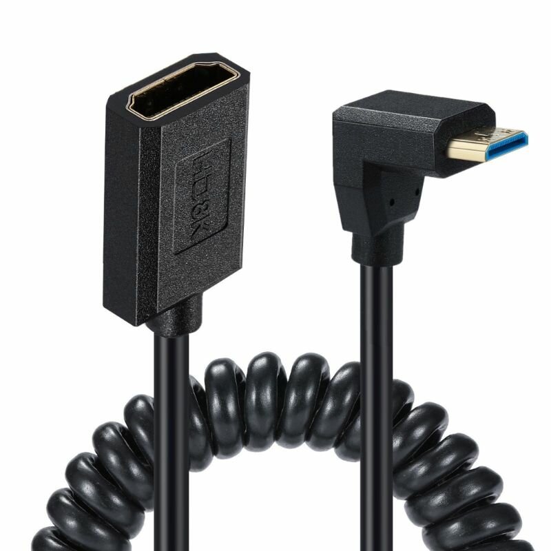 Версия 2.1 Разъем mini hdmi-hdmi female-верхний изгиб