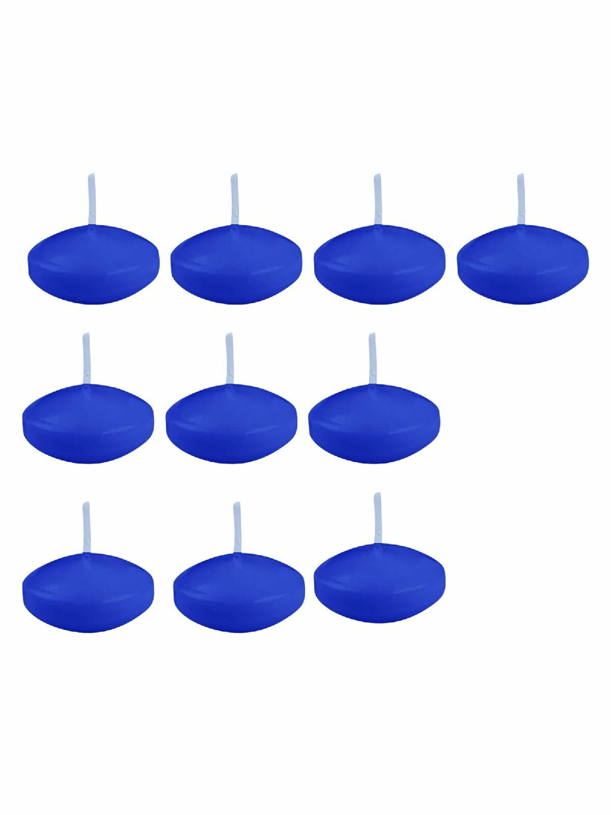 Свеча,10 шт, плавающие свечи, плавающие свечи в воде, 3,7*1,6 см-синие