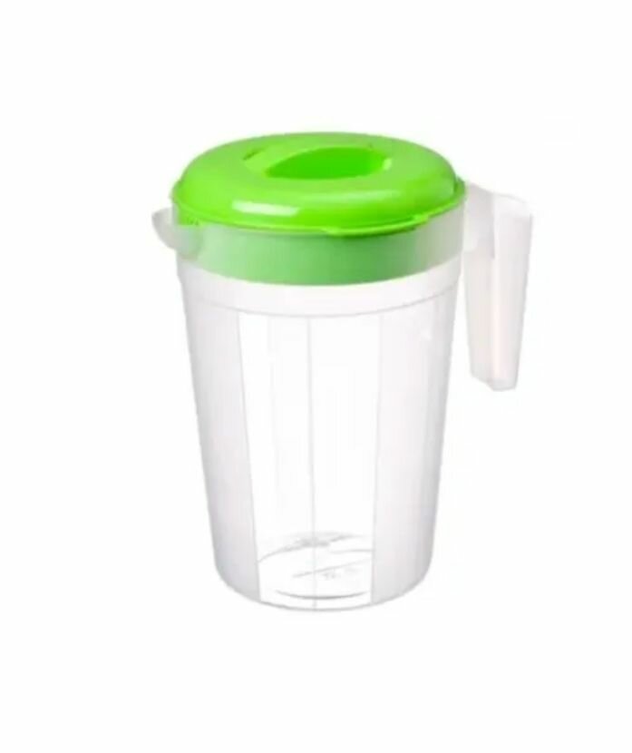 Кувшин "Прозрачный" пластиковый с крышкой , 1 шт