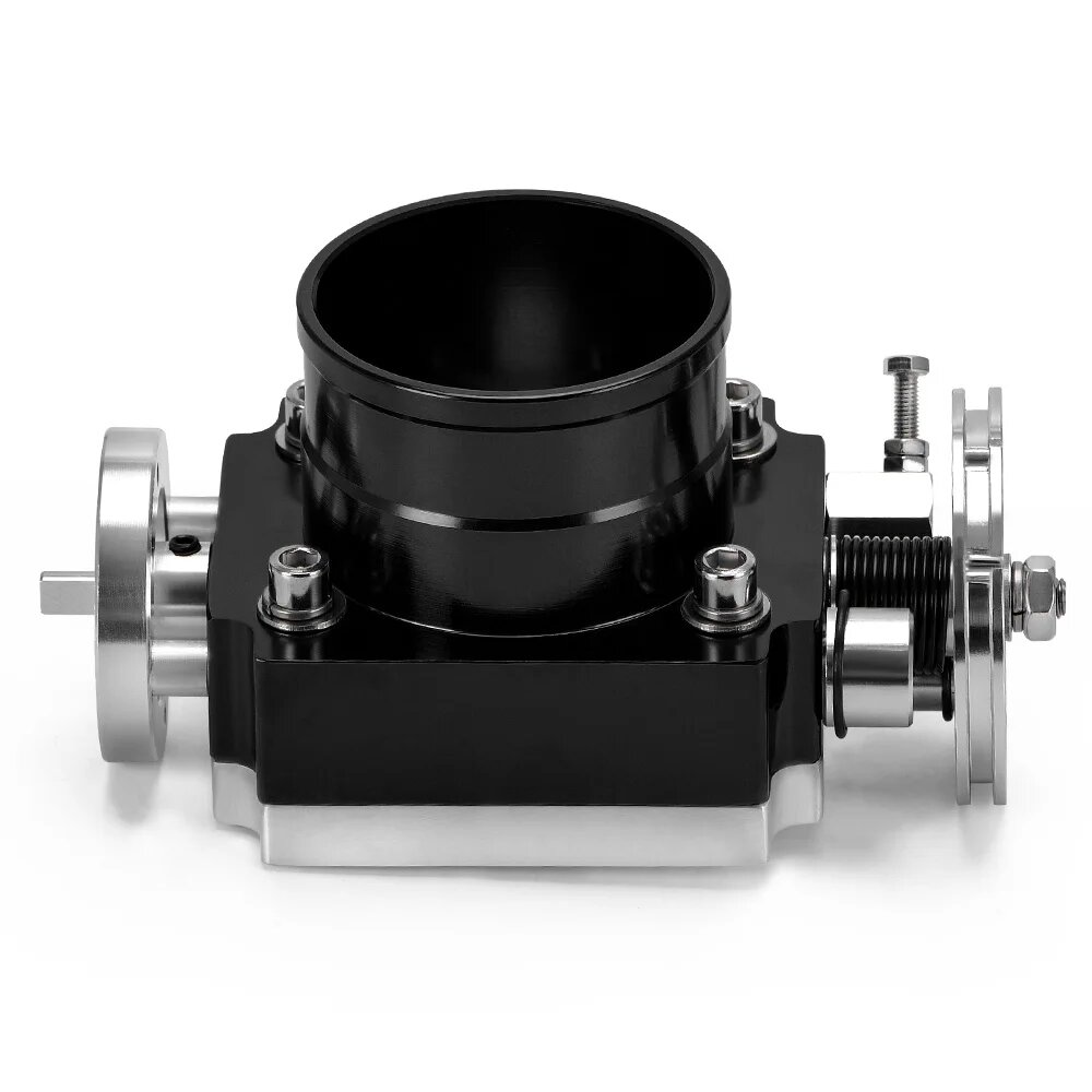 Новый корпус дроссельной заслонки 70 мм, впускной коллектор, алюминиевая заготовка с высоким потоком PQY6970 Black