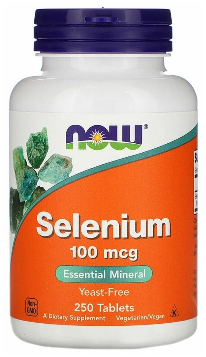 NOW Selenium 100 mcg 250 tablets