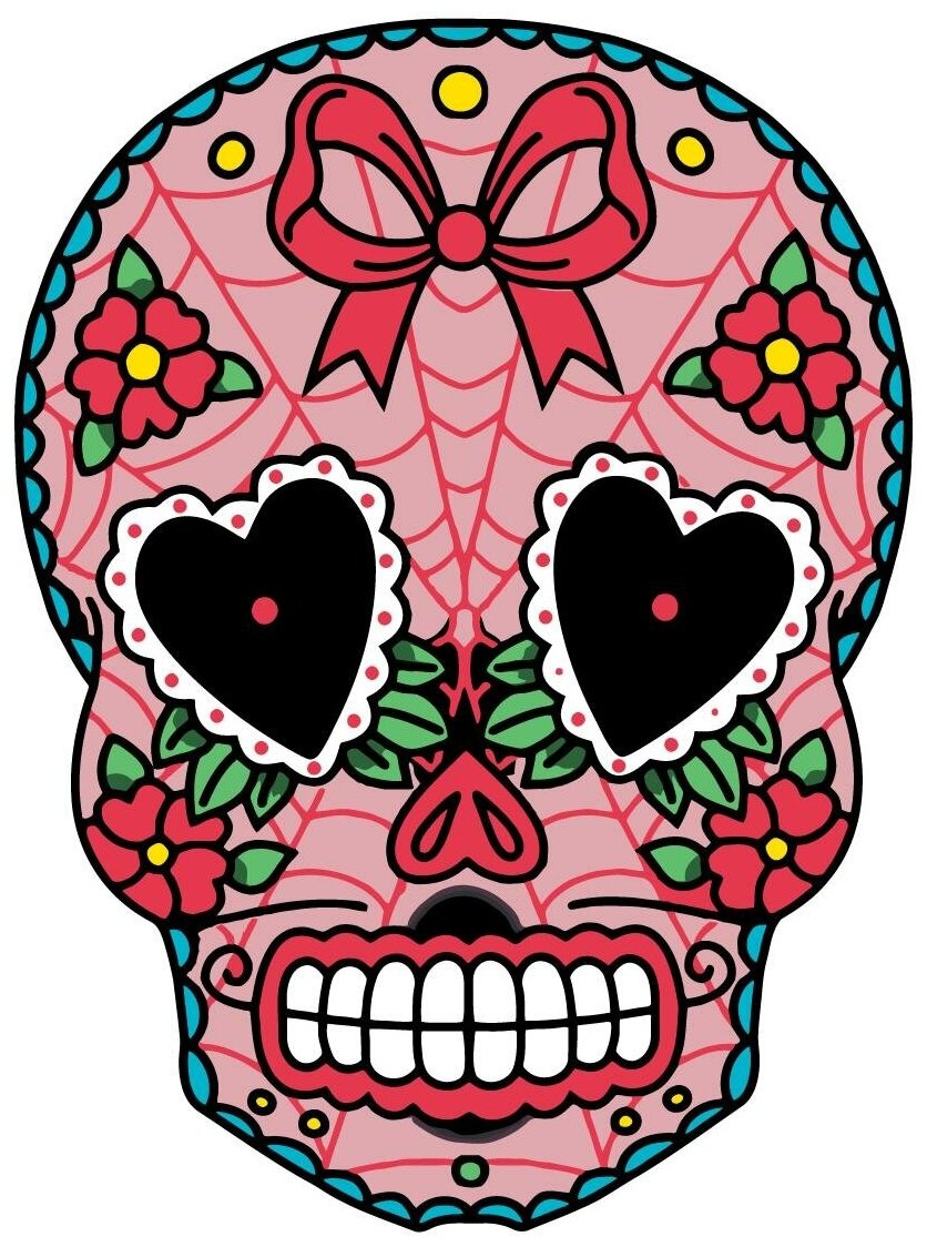 Калавера Катрина 4 Раскраска картина по номерам на холсте