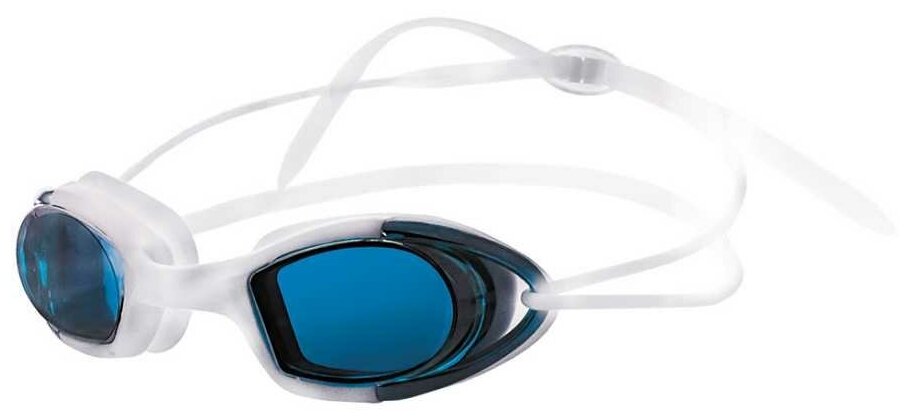 Очки для плавания Atemi, силикон (бел/син), N9102m