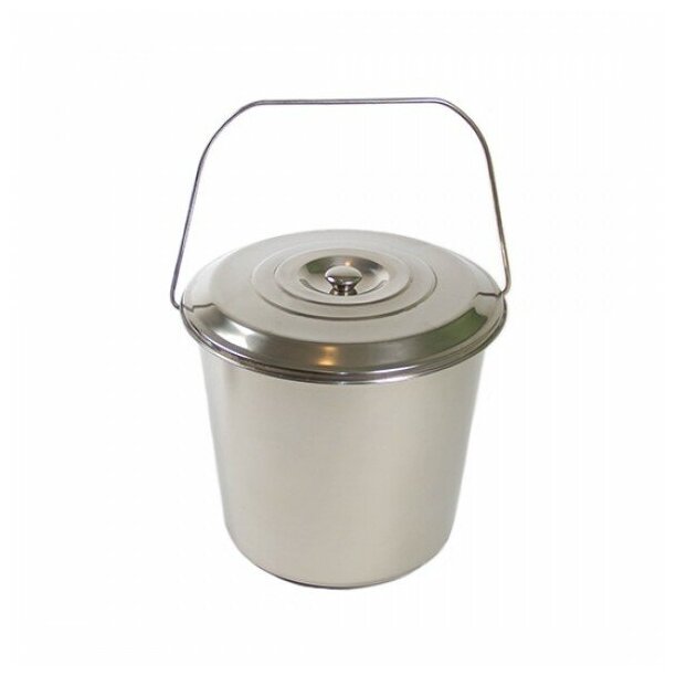 Ведро из нержавейки с крышкой 20 л