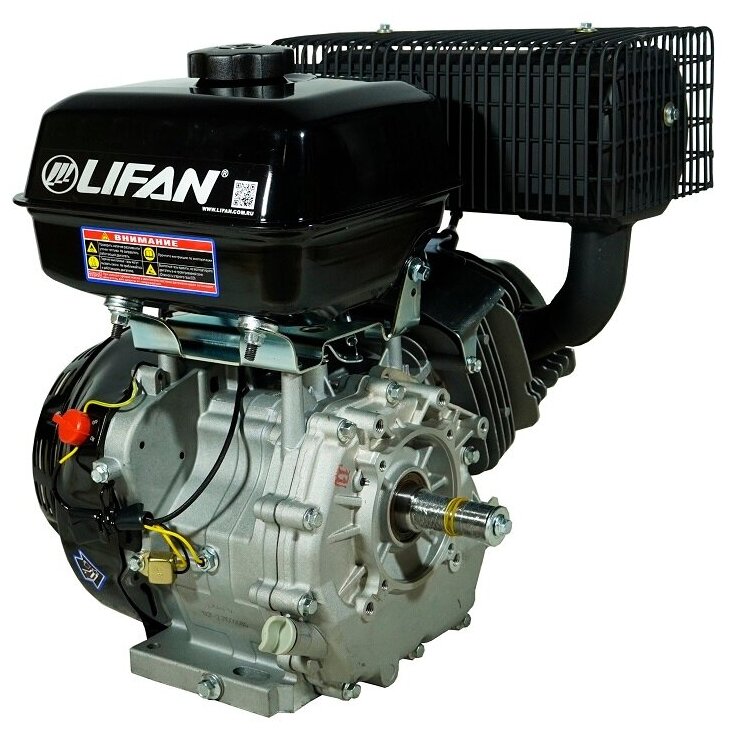 Двигатель бензиновый Lifan 192F-2 D25 (18.5л. с, 459куб. см, вал 25мм, ручной старт) — фото 1