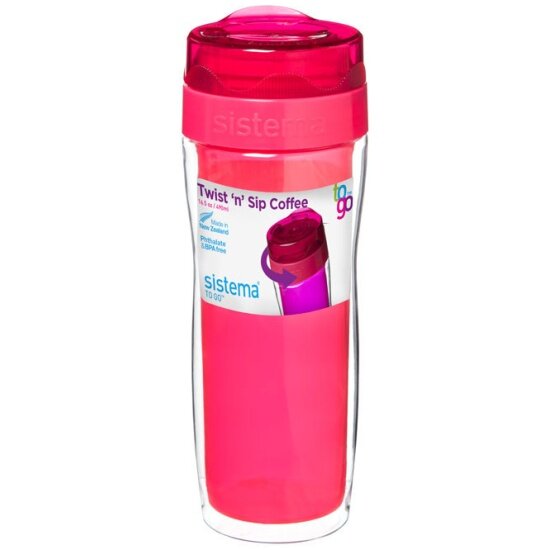 Кофе-с-собой Sistema TO-GO 490мл, красный, 21478