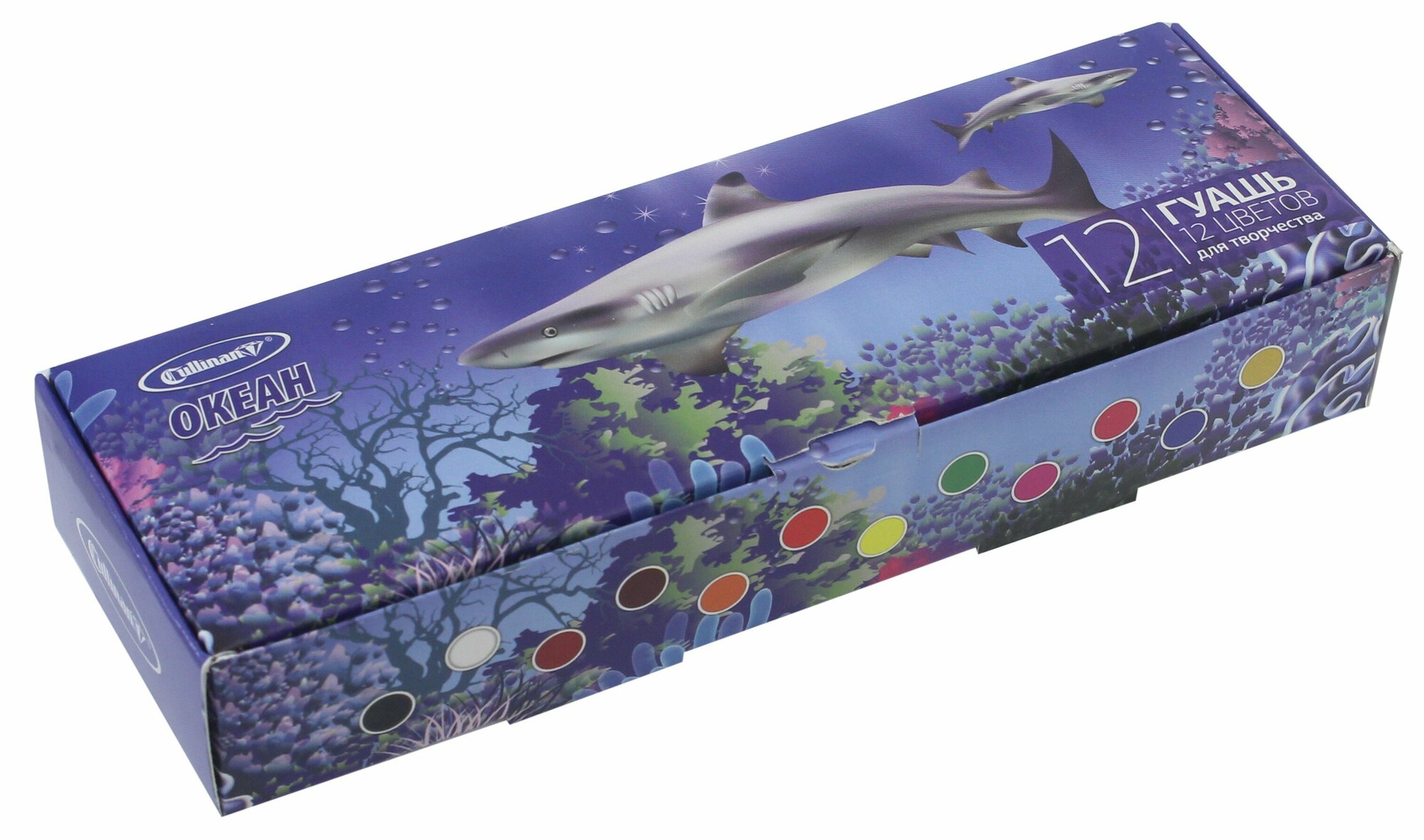 Гуашь 12 цветов 17 мл "Океан" (FG-112-OC)