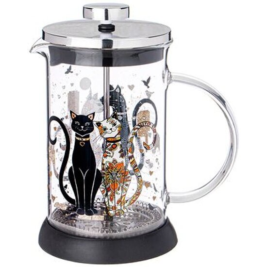 Френч-пресс Agness "парижские коты", 600 мл