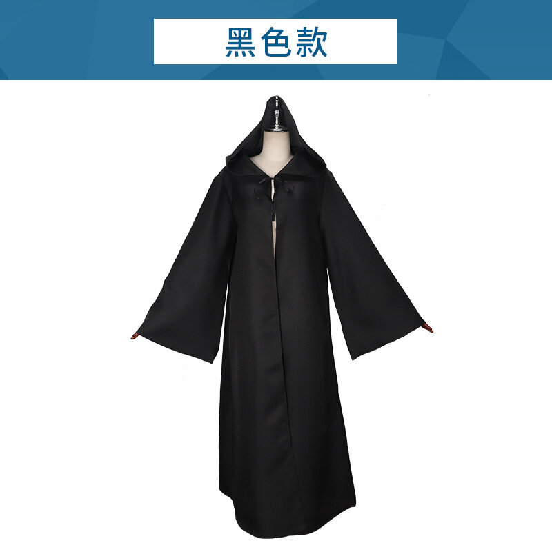 Костюм косплей "Джедай", плащ, черный, размер XXXL