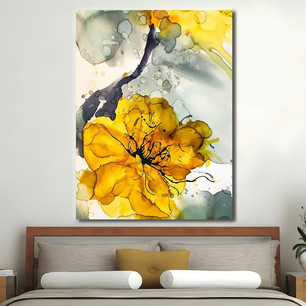 Картина на стену, интерьерная karTTina "Абстракция акварель", 50х70см 1шт.