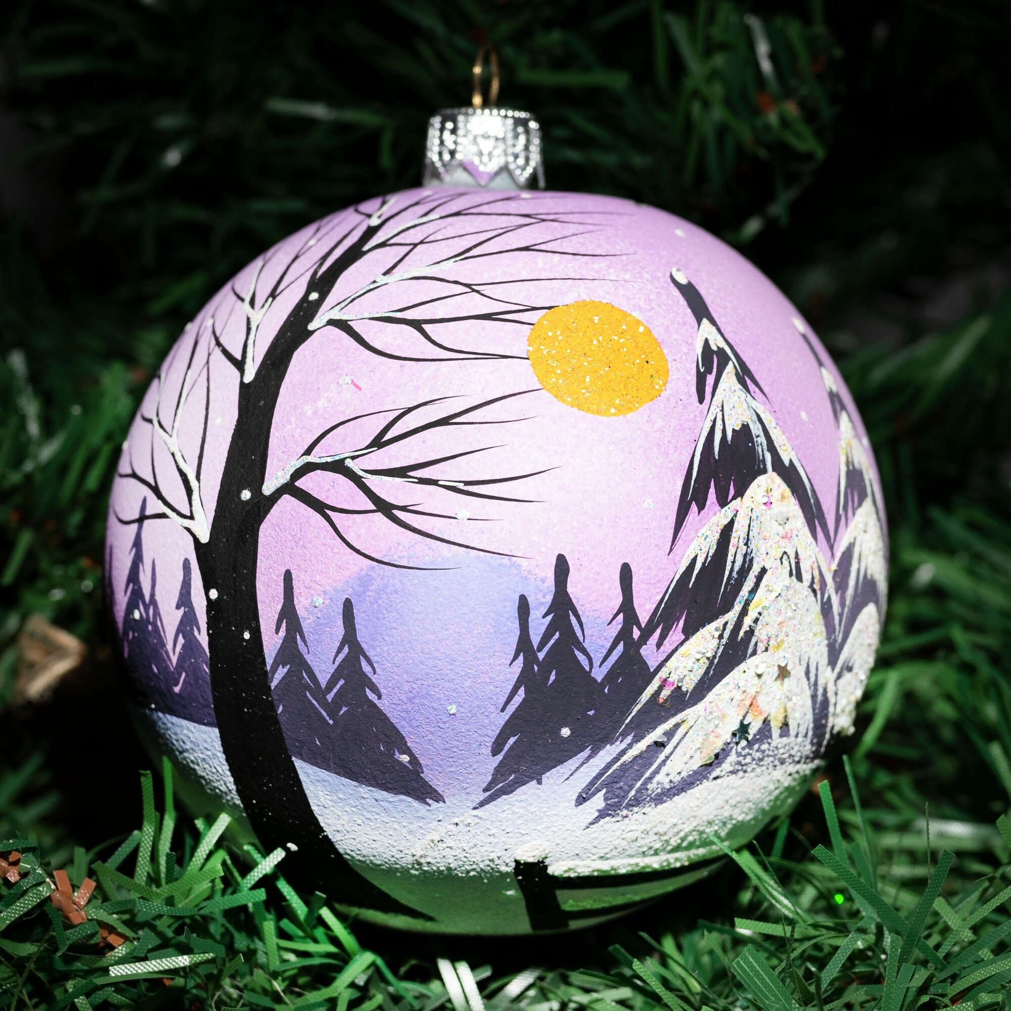 Шар на елку Шар 8см Волшебное очарование