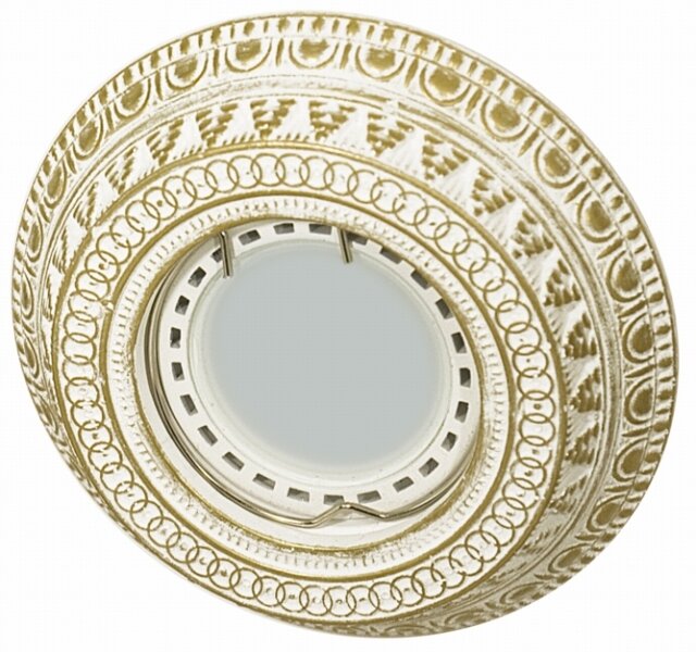 Светильник гипсовый Roden Light RD-016 WH/G белый с золотом