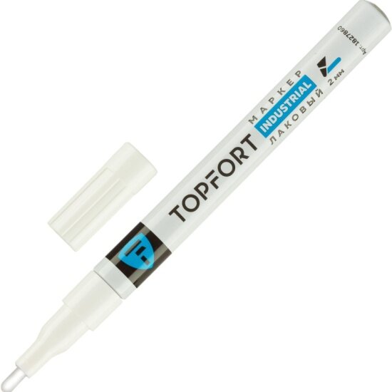 Маркер Topfort лаковый Industrial 2 мм белый