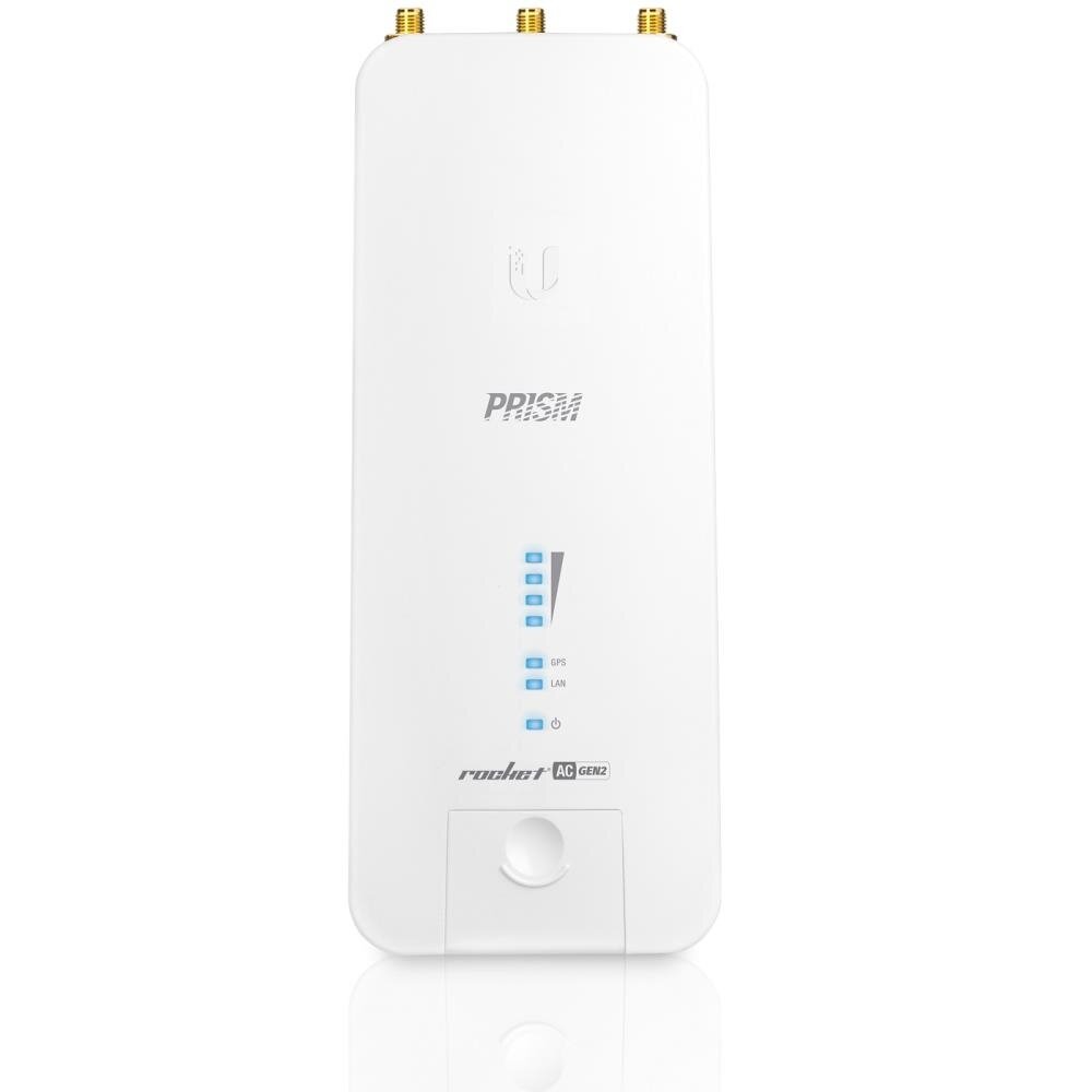 Точка доступа UBIQUITI RP-5AC-Gen2 Rocket 5AC PRISM Gen 2 Радиоустройство 5 ГГц, PtMP/PtP, airMAX ac, 2x RP-SMA, фильтры airPrism, GPS Sync