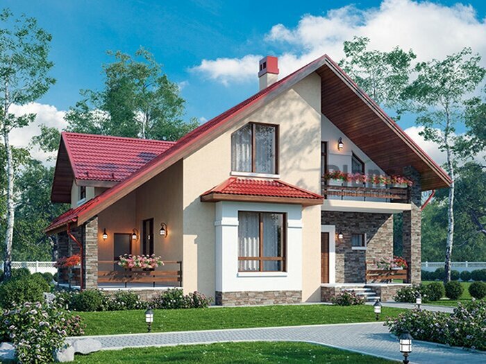 Проект дома Plans-74-48 (137 кв. м, кирпич)