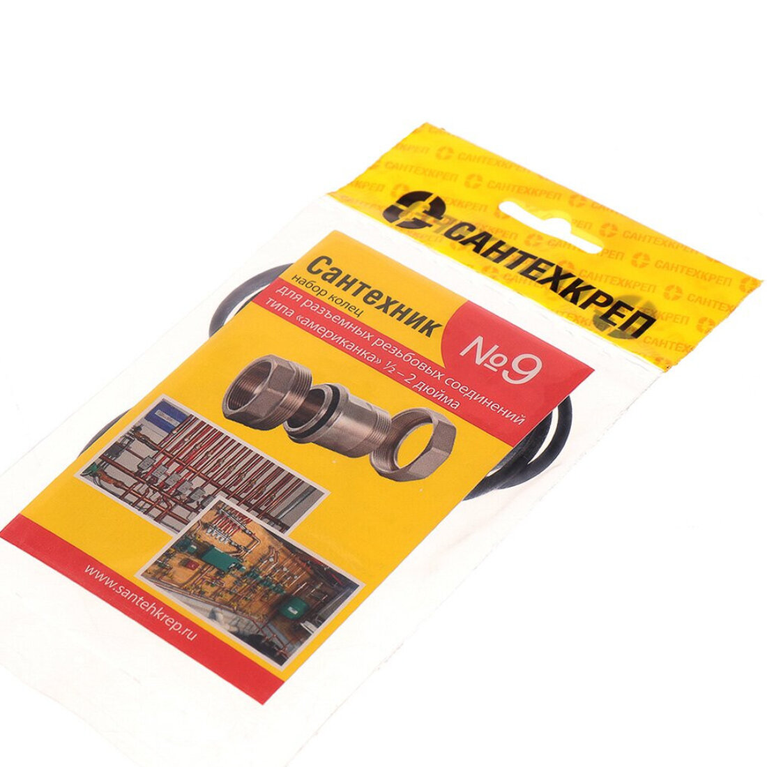 Набор колец для соединений "Американка", набор ремонтных прокладок "Сантехник"