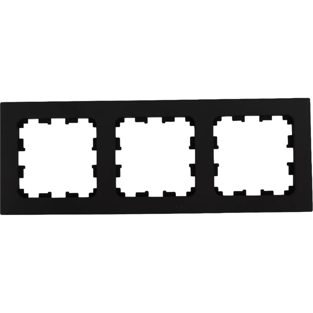 3-местная рамка Bylectrica серия аструм, карбон юлиг.735212.573 карбон