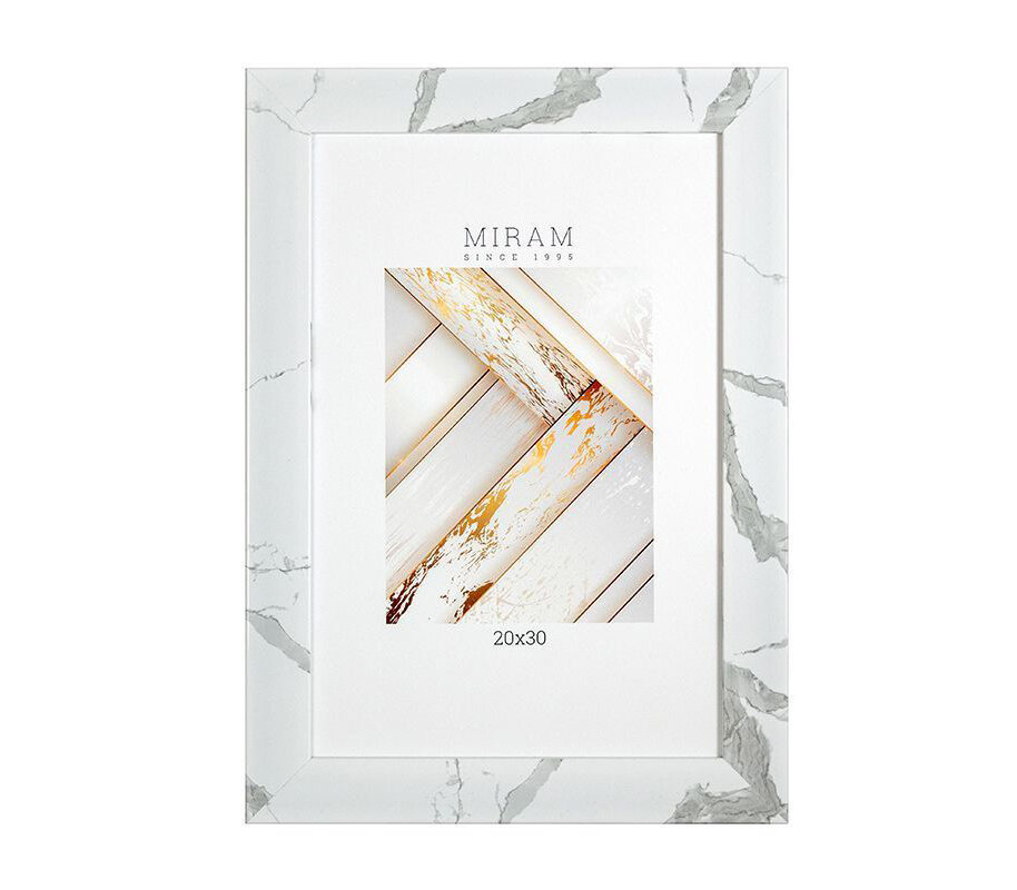 Фоторамка Мирам 20х30 см, белый мрамор