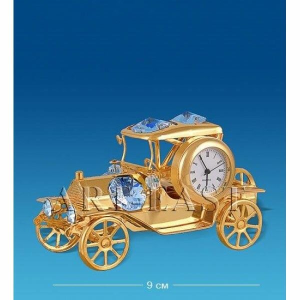 Фигурка с часами Машина A12233 Crystal Temptations, Металл, кристалл