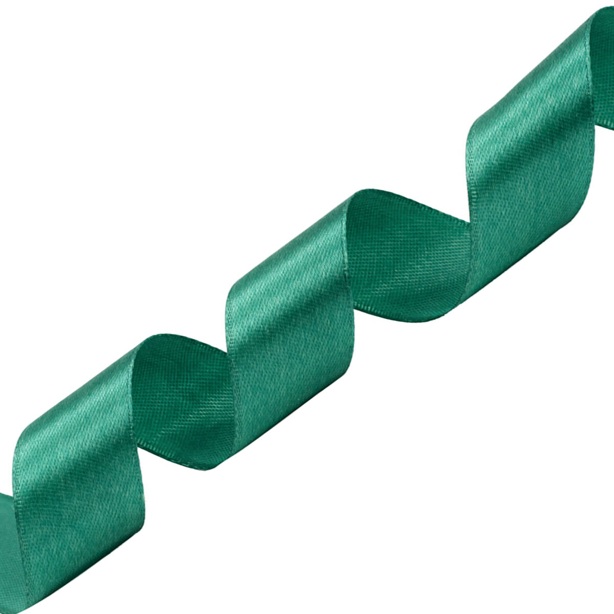 Лента атласная декоративная Айрис, 2,5см*22,86м, полиэстер (093 тёмно-изумрудный)