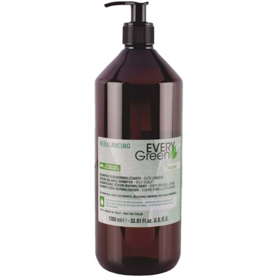 Шампунь балансирующий и себорегулирующий Dikson Every Green VEGAN SEBUM BALANCE, 1 л