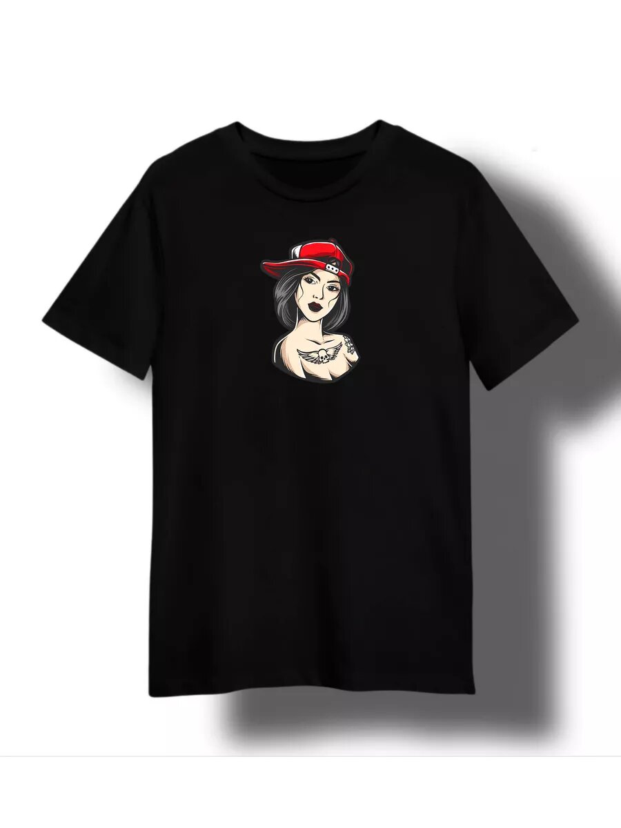 Футболка Zerosell девушка с татуировками