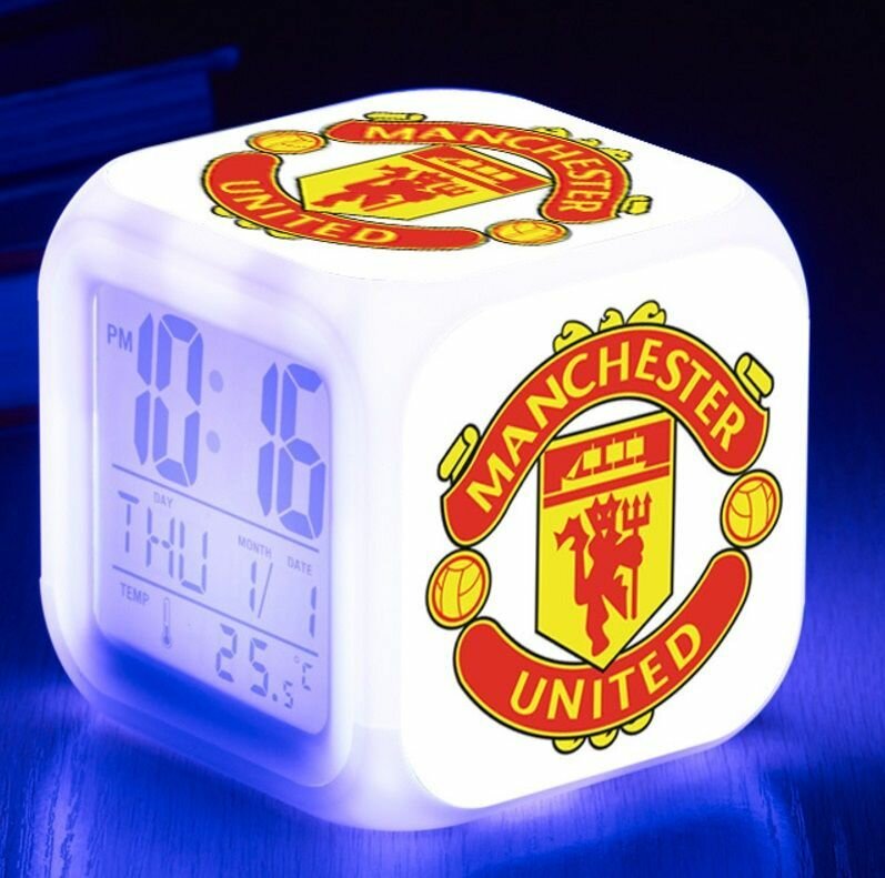 Электронные часы с подсветкой "Манчестер Юнайтед" (Man Utd)