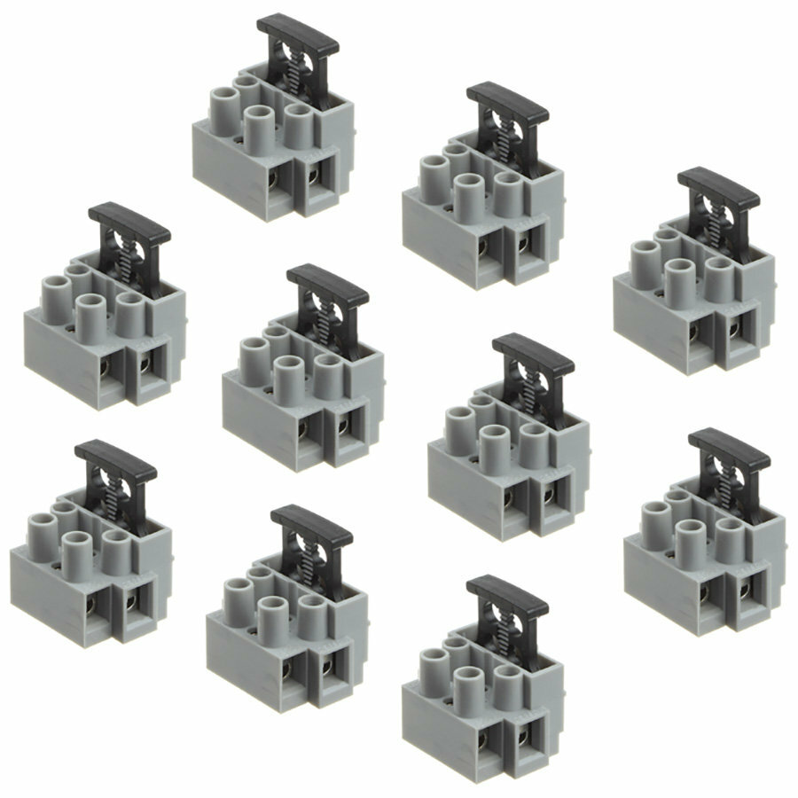 Клеммник Degson DG801-02P-11-00A(H) (упаковка 10шт) с держателем предохранителя на 2 контакта