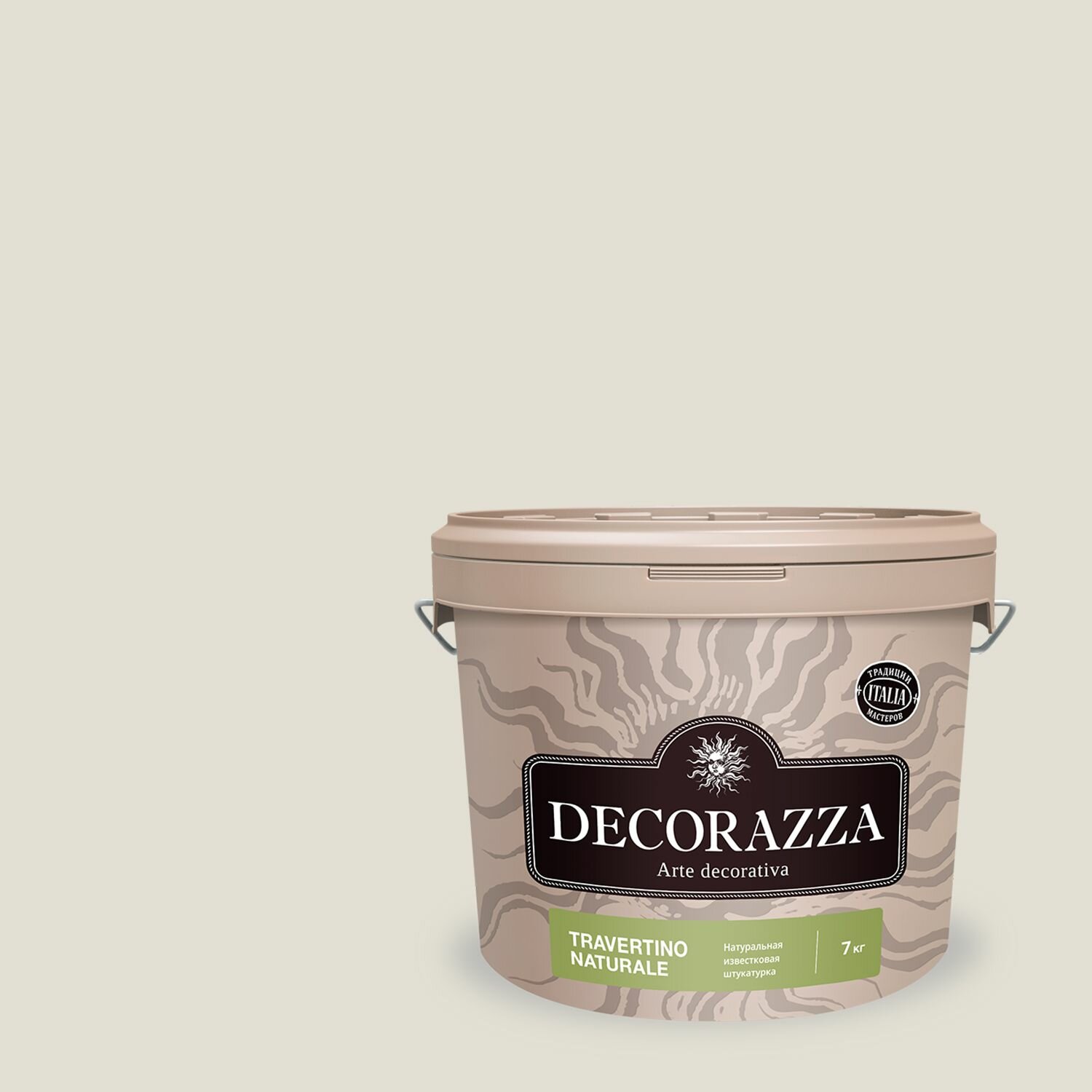 Декоративная известковая штукатурка с эффектом камня Decorazza Travertino Naturale (7кг) TRN 10-21